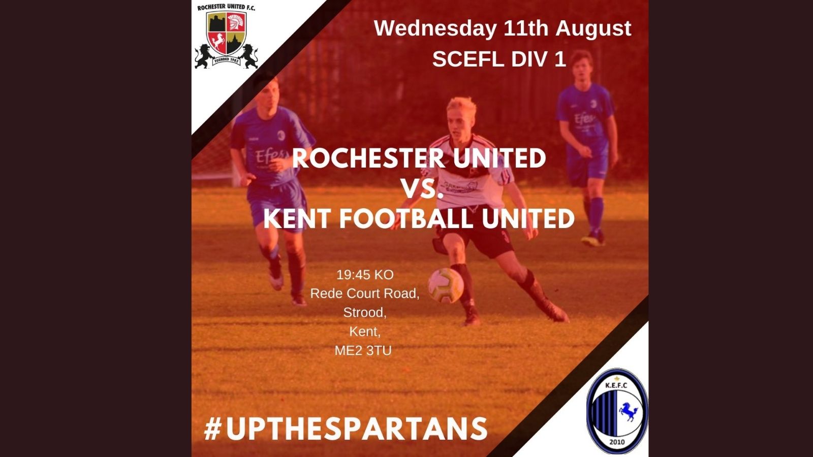 Rochester United 3-2 Kent Football United – SCEFL