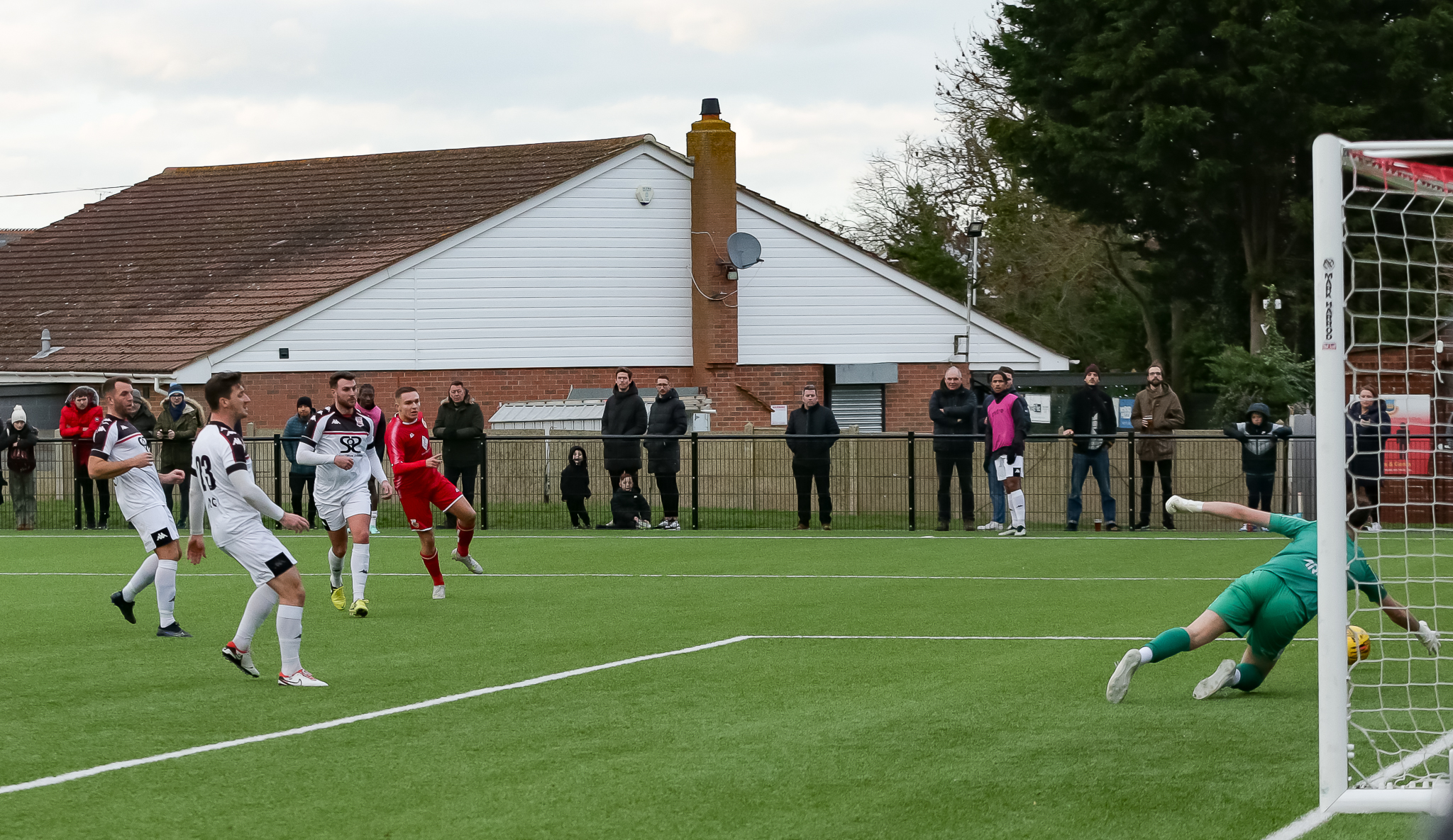 18 Lewis Briggs makes a good save – SCEFL