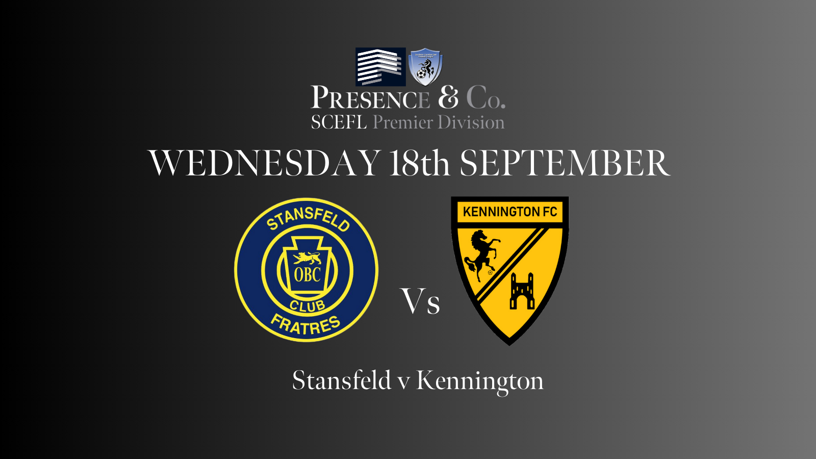 Stansfeld 2-1 Kennington – SCEFL